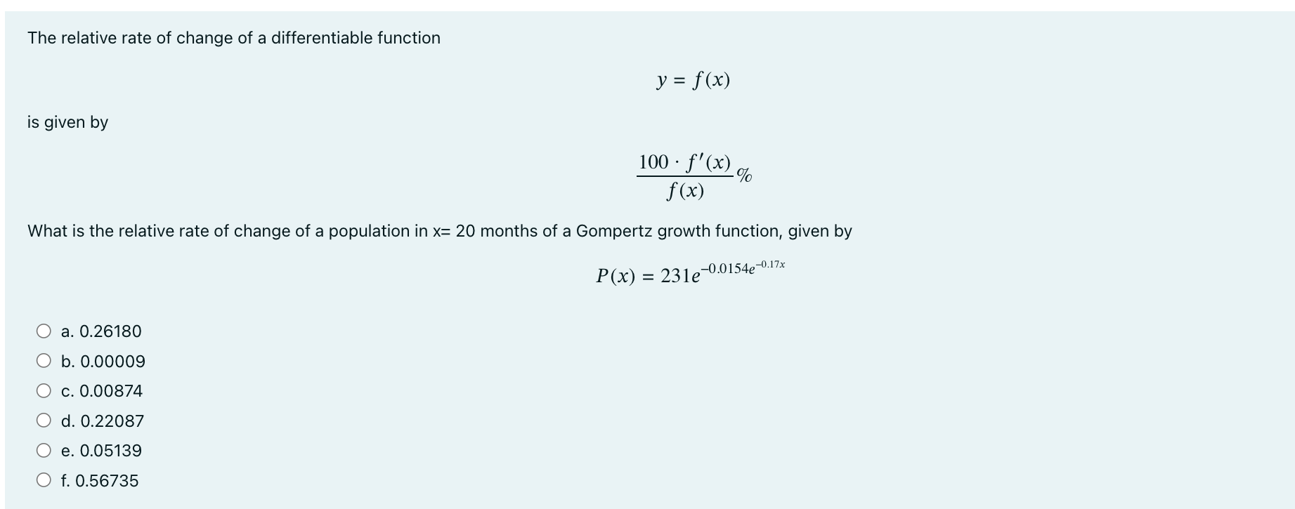 Solved The relative rate of change of a differentiable | Chegg.com