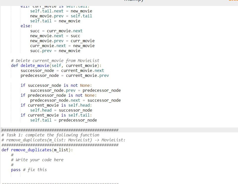 In this challenge, you are provided with a MovieNode | Chegg.com