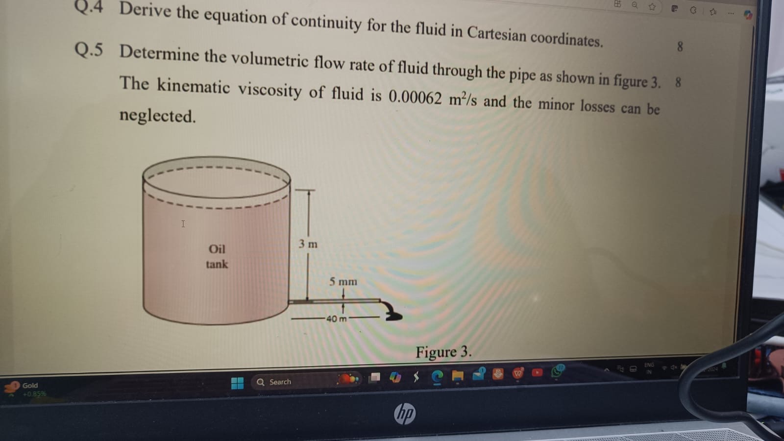 Solved Q. 4 ﻿Derive the equation of continuity for the fluid | Chegg.com