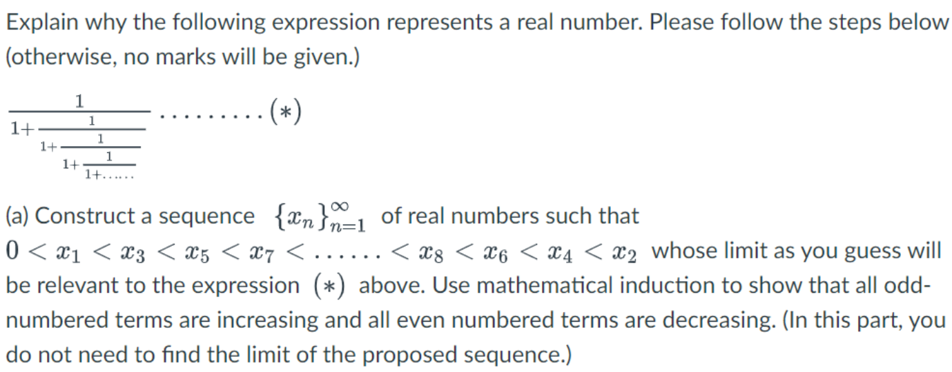 Solved Explain why the following expression represents a | Chegg.com