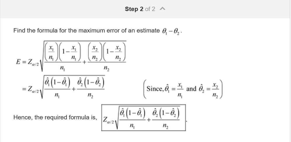 Solved Step 2 of 2 Find the formula for the maximum error of | Chegg.com