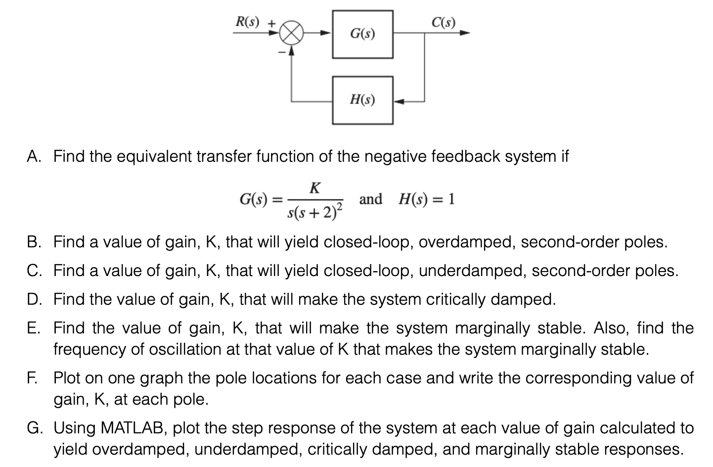 A. Find the equivalent transfer function of the | Chegg.com