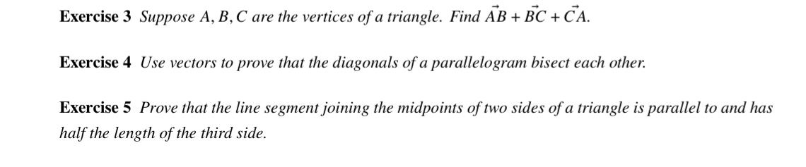 Solved Exercise 3 ﻿Suppose A,B,C ﻿are the vertices of a | Chegg.com
