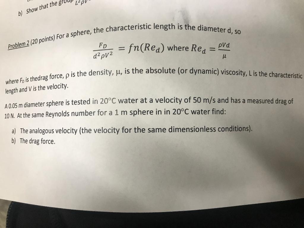Solved problem 2 (20 points) For a sphere, the | Chegg.com