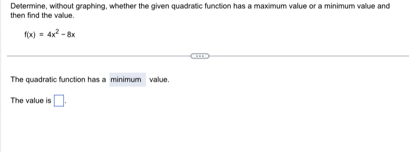 Solved Determine, without graphing, whether the given | Chegg.com