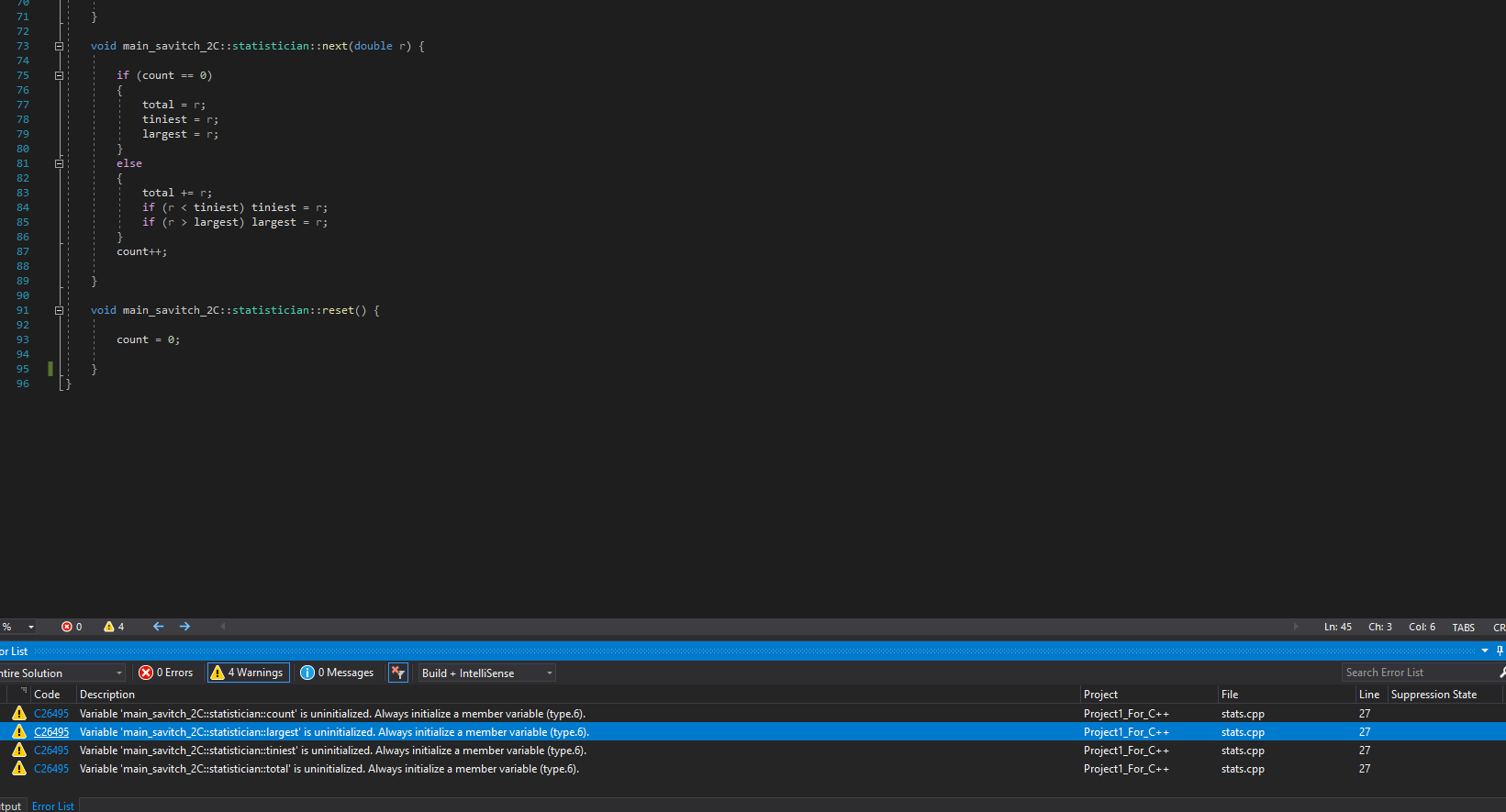 WHY AM I NOT PASSING THIS C++ TEST PROGRAM? -Here is | Chegg.com