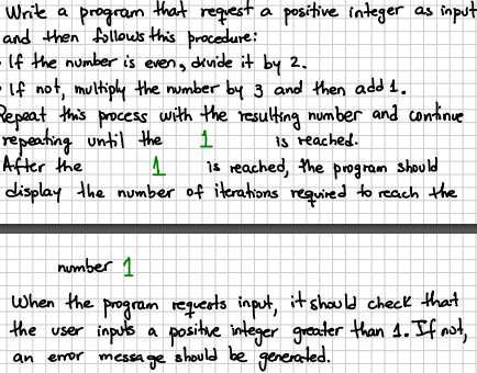 Solved Write a program that request a positive integer as | Chegg.com