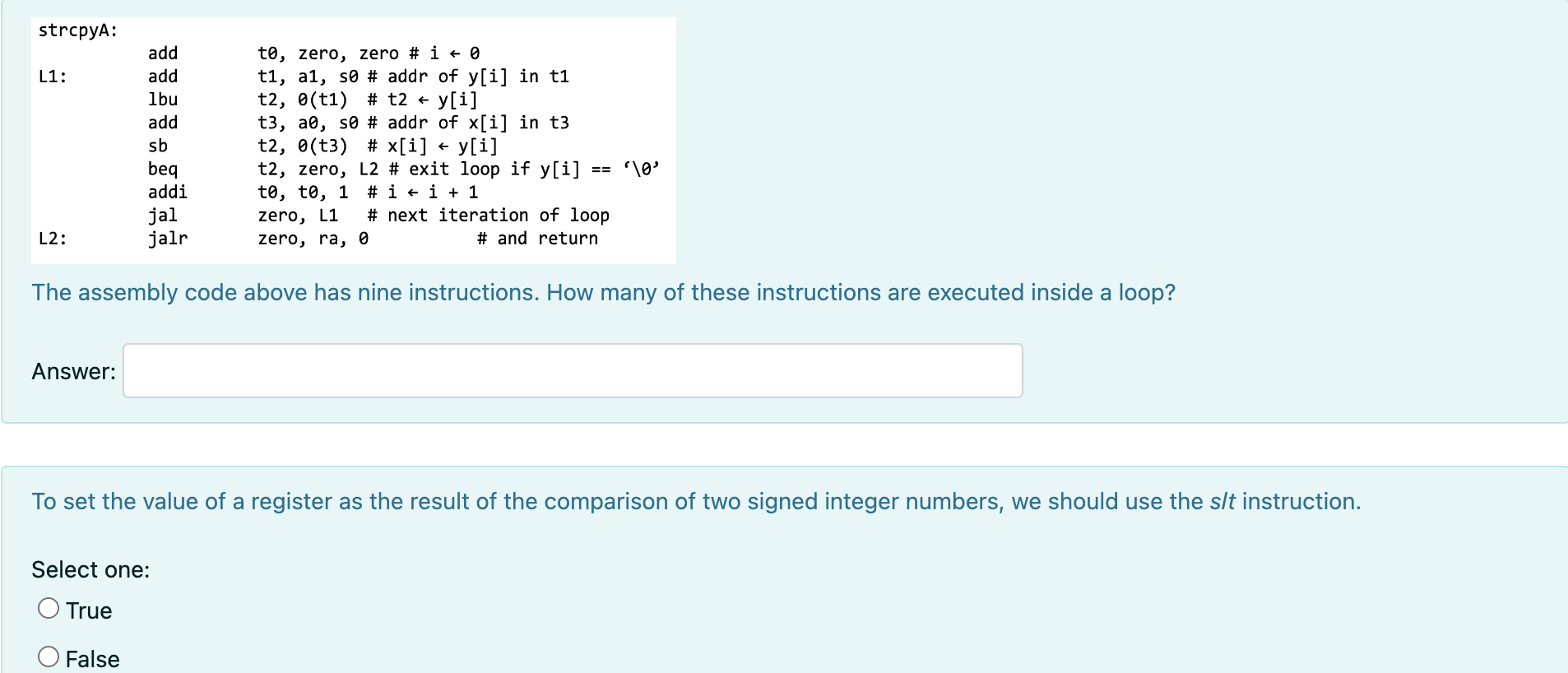 Solved To set the value of a register as the result of the | Chegg.com