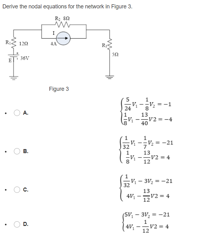 Solved Derive the nodal equations for the network in Figure | Chegg.com