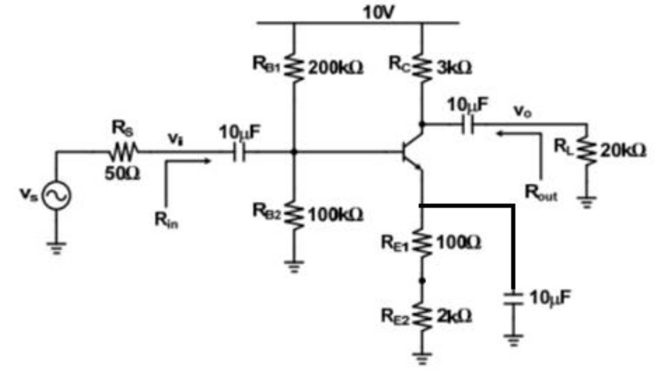 Solved Question 13: Calculate the gain Avs by drawing the AC | Chegg.com