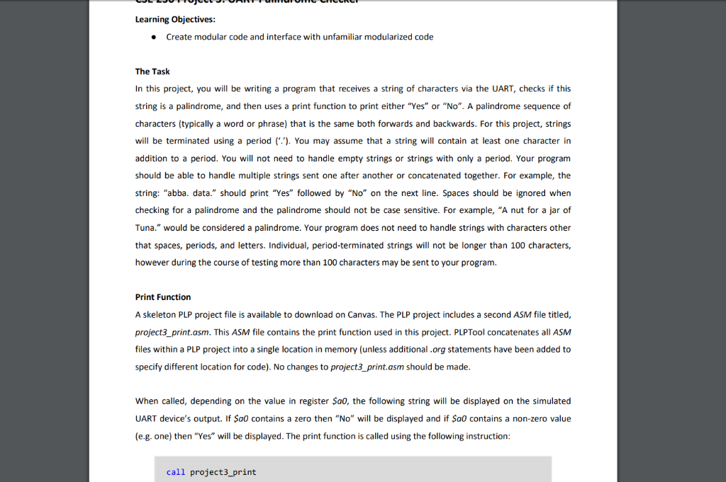 Learning Objectives: Create modular code and | Chegg.com