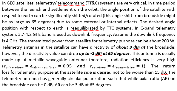 In GEO satellites, telemetry/ telecommand (TT&C) | Chegg.com