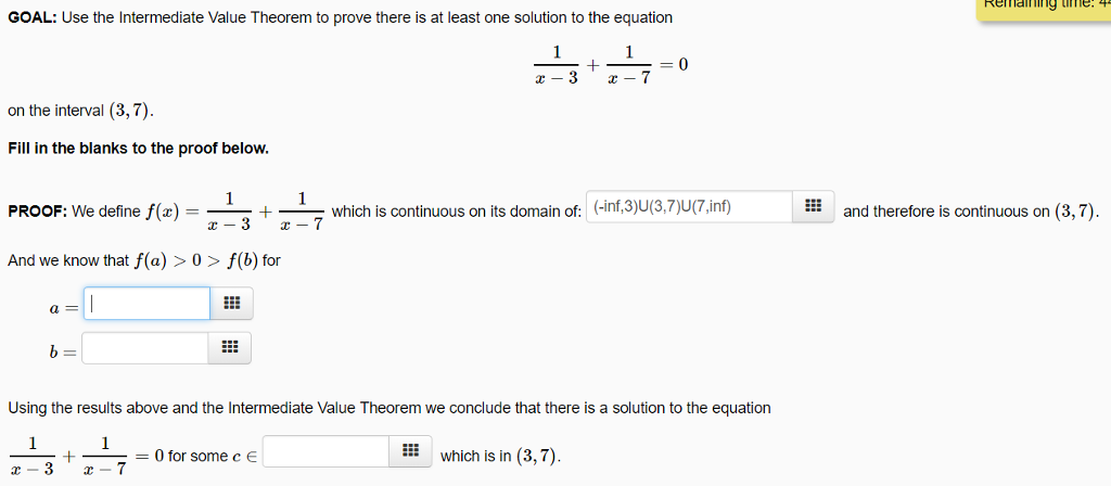 Solved GOAL: Use the Intermediate Value Theorem to prove | Chegg.com