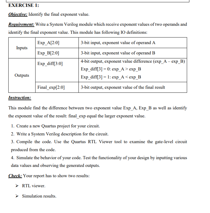 Solved Obiective Identify The Final Exponent Value