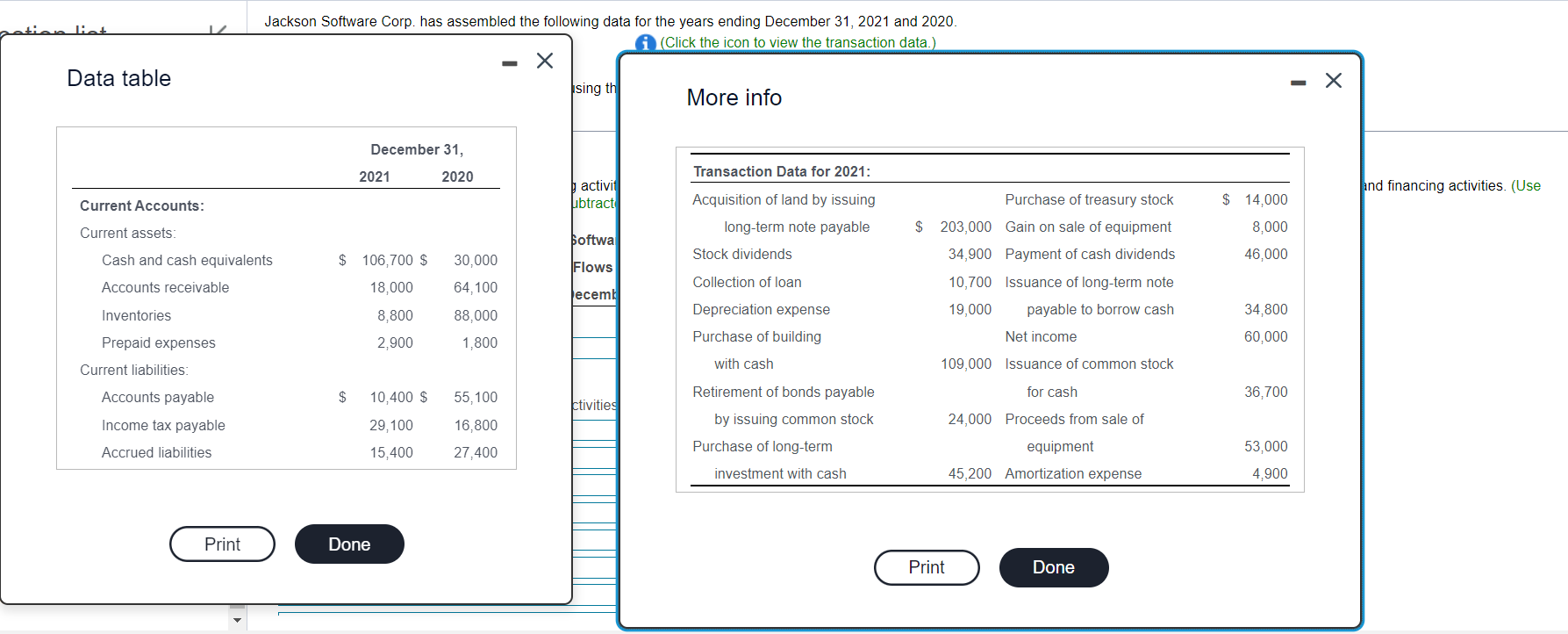 Solved Jackson Software Corp. has assembled the following | Chegg.com