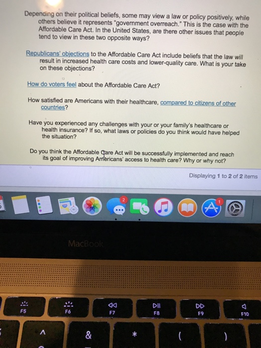Solved Depending On Their Political Beliefs Some May View A Chegg