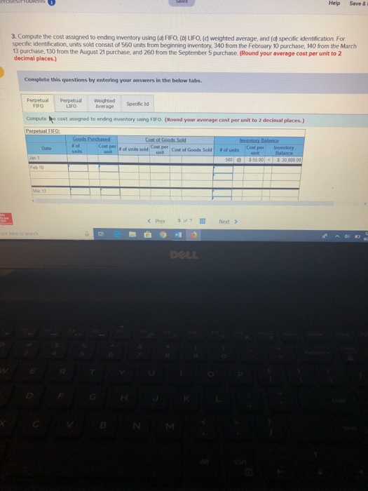 Solved 5Exercises/Problems Help Problem 5-3A Perpetual: | Chegg.com