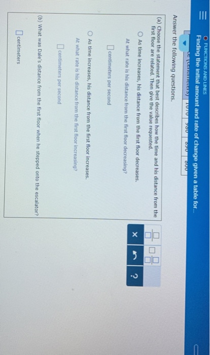 Solved Finding the initial amount and rate of change given a | Chegg.com