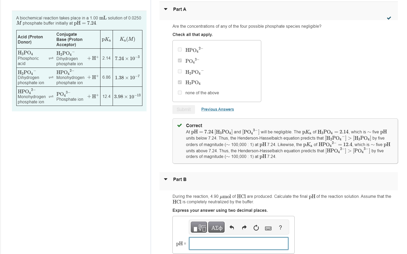 Solved During the reaction, 4.90 μmol of HCl are produced. | Chegg.com