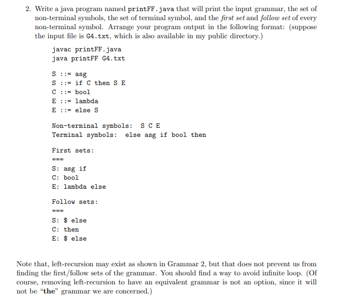 Consider the three grammars above. Tokens are | Chegg.com