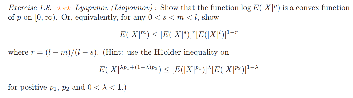 Solved Exercise 1.8. ⋆⋆⋆ Lyapunov (Liapounov) : Show that | Chegg.com