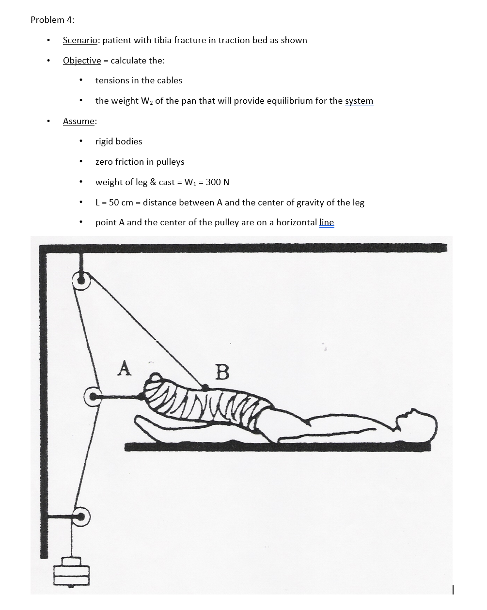 Problem 4: Scenario: patient with tibia fracture in | Chegg.com
