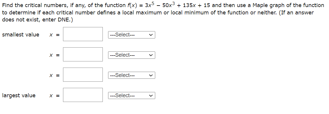 Solved Beside each one write whether it is local maximum, | Chegg.com