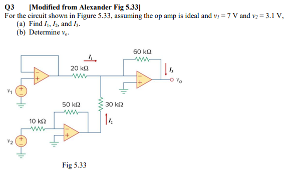 Solved Q3 [Modified from Alexander Fig 5.33] For the circuit | Chegg.com