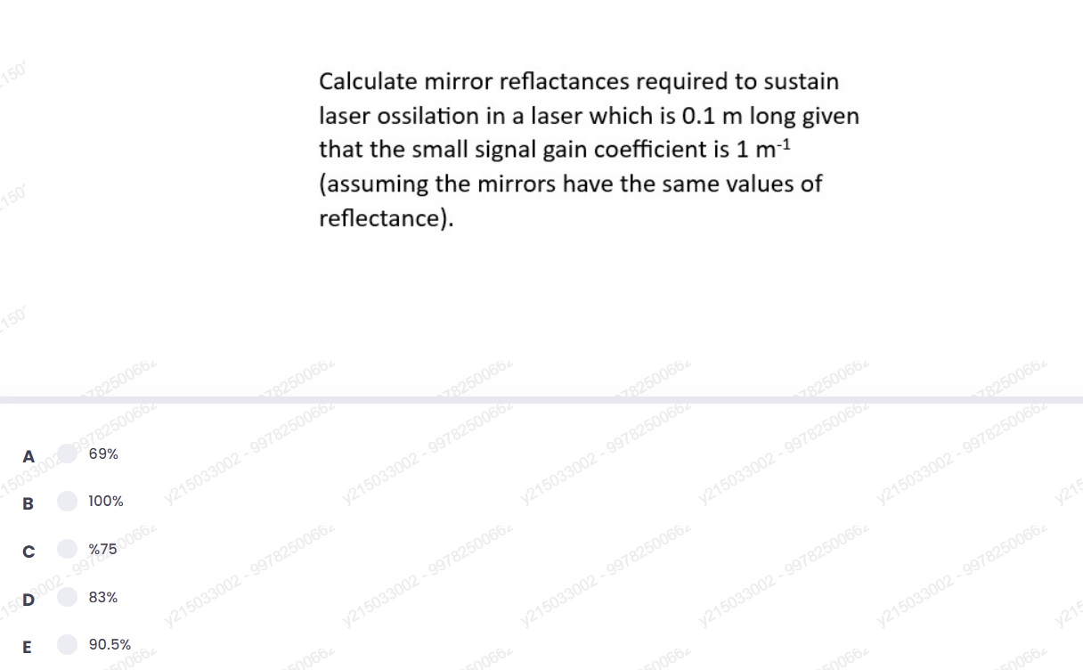 Solved Calculate mirror reflactances required to sustain | Chegg.com