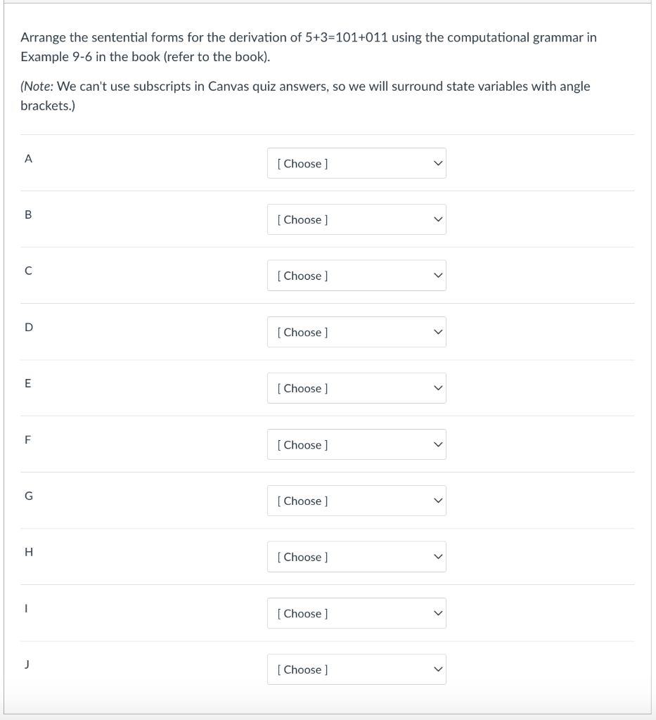 Solved Arrange the sentential forms for the derivation of | Chegg.com