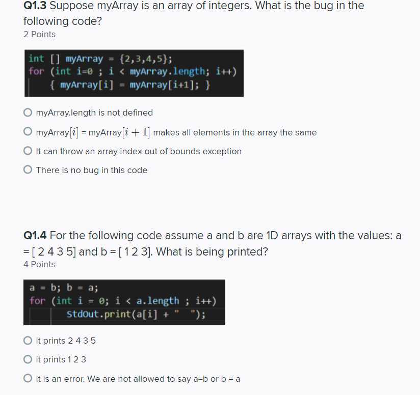 Solved Q1.1 Which of the following statements is NOT true? 2 | Chegg.com