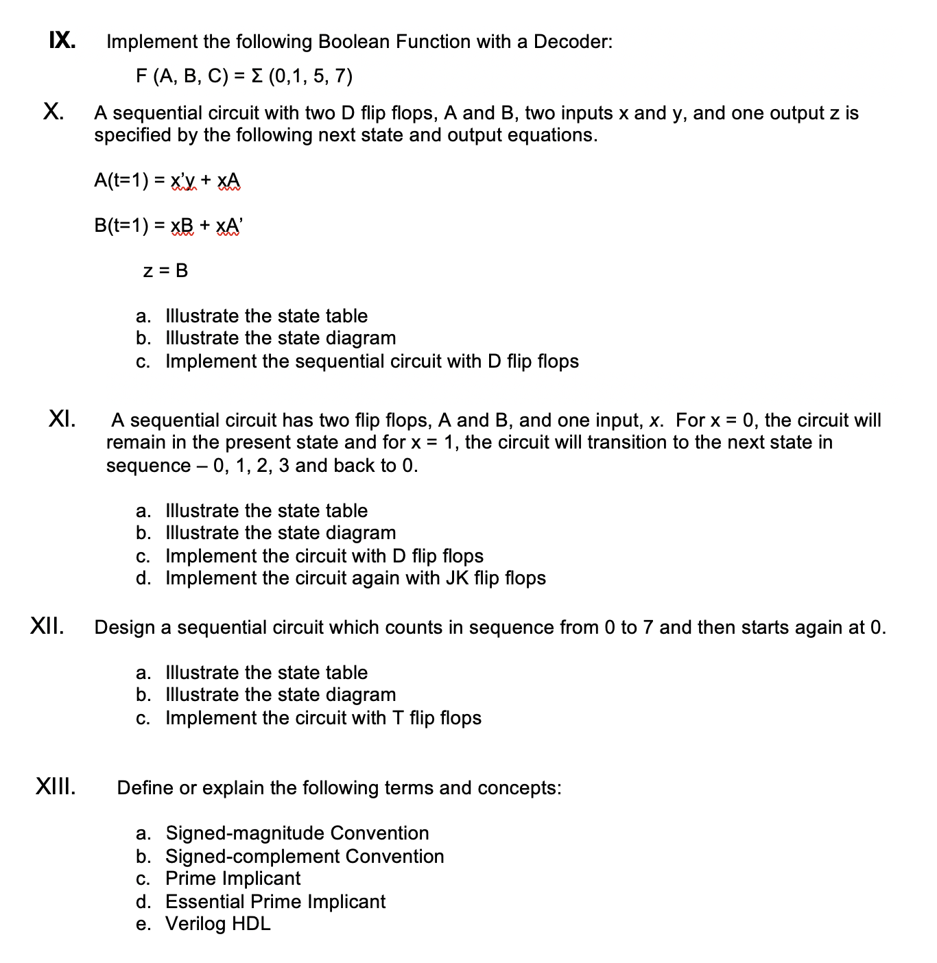 Solved HELP NEEDED -- Answer all parts of engineering logic | Chegg.com