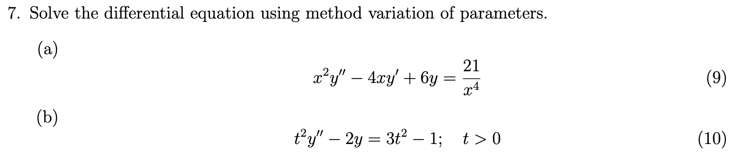 Solved Solve the differential equation using method | Chegg.com Solved Solve the differential equation using method | Chegg.com