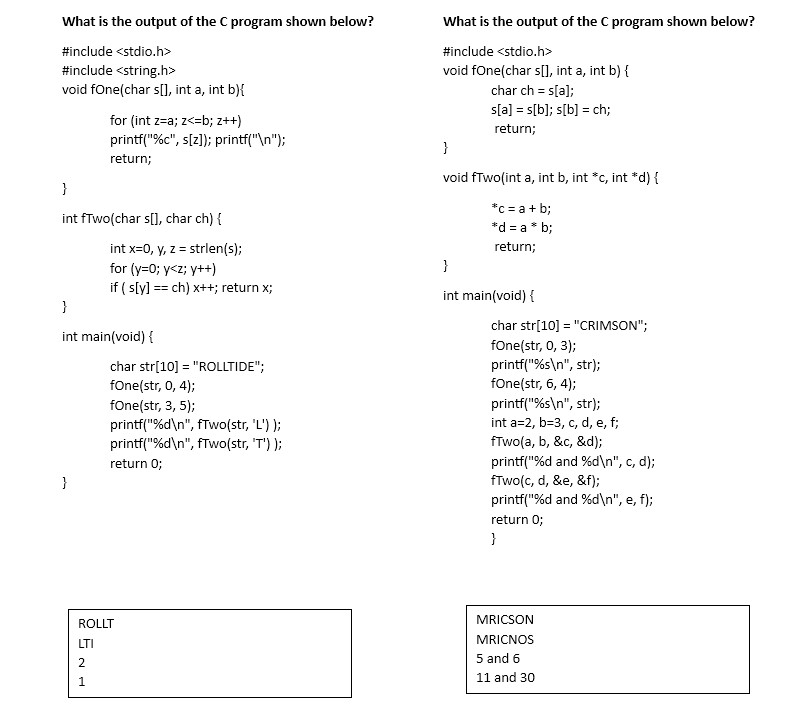 Solved Please Help. I am having trouble tracing the code for | Chegg.com