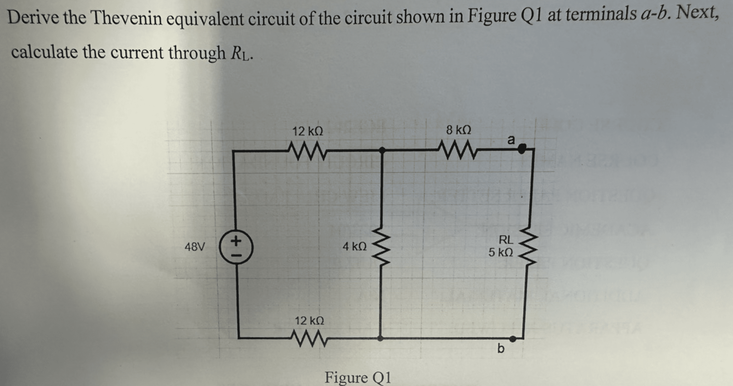 Solved Derive the Thevenin equivalent circuit of the circuit | Chegg.com
