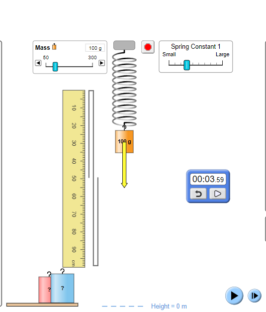 Solved 14. Pause the motion of the mass when the trace is | Chegg.com