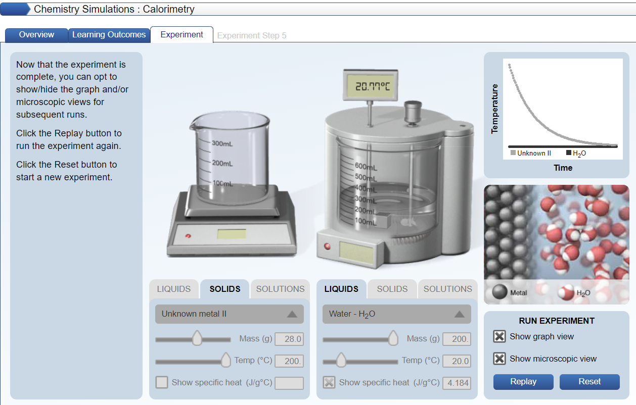 Solved Please identify the unknow metal and specific heat | Chegg.com