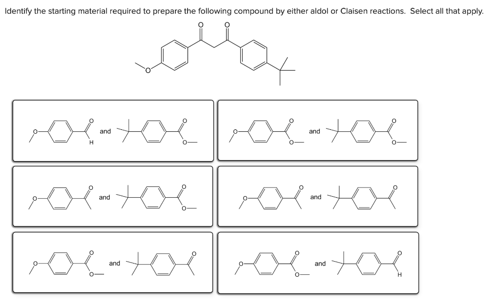 [Solved]: Identify the starting material required to prepa
