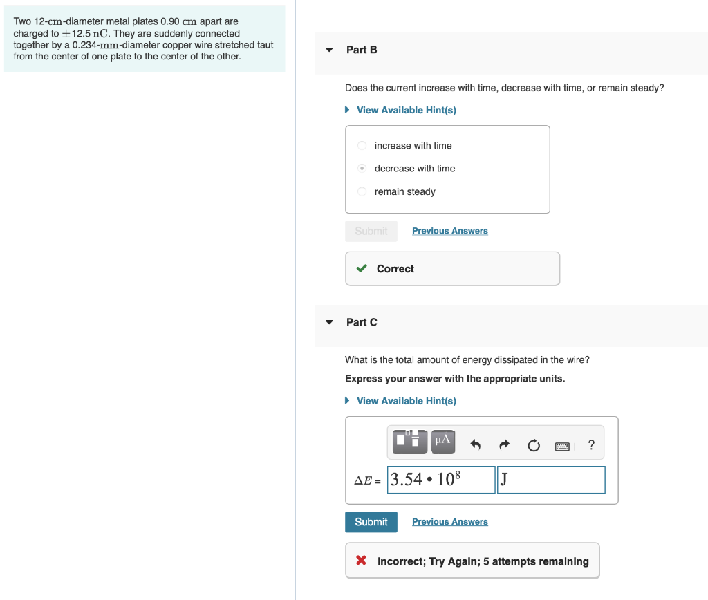 Solved Part A Find an expression for the capacitance of a | Chegg.com