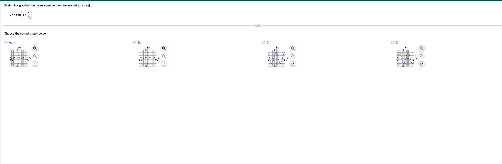 Sketch the graph of the given equation over the | Chegg.com