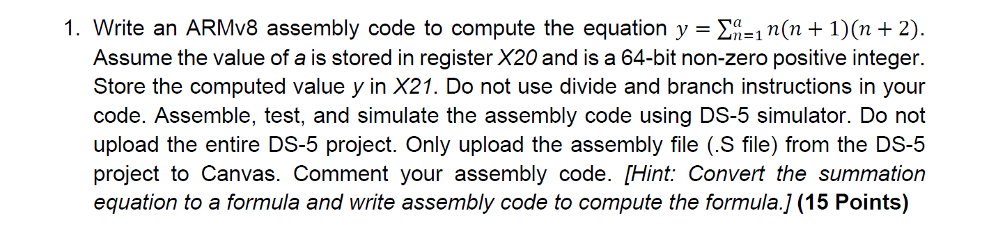 Instructions: Assemble and simulate the assembly | Chegg.com