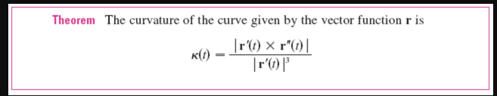Solved Use this theorem to find the curvature. r(t) = | Chegg.com