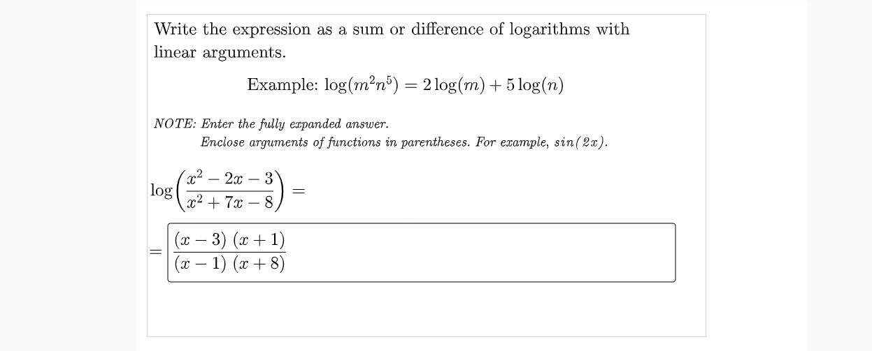 Solved Write the expression as a sum or difference of | Chegg.com
