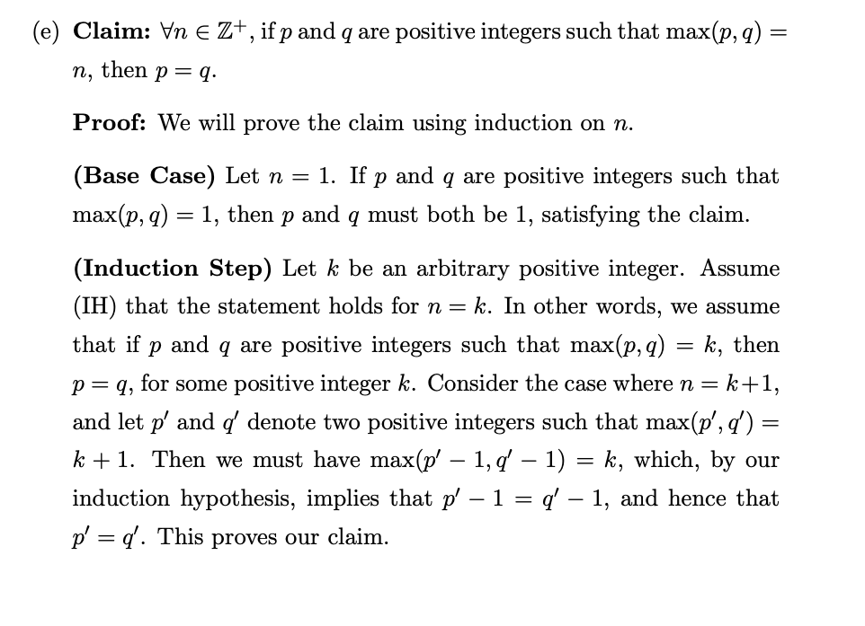Solved For each of the “proofs” below, say whether the proof | Chegg.com