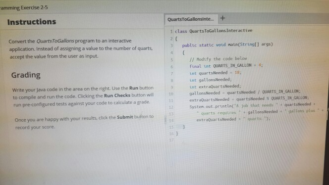 Solved amming Exercise 2-5 Instructions | Chegg.com