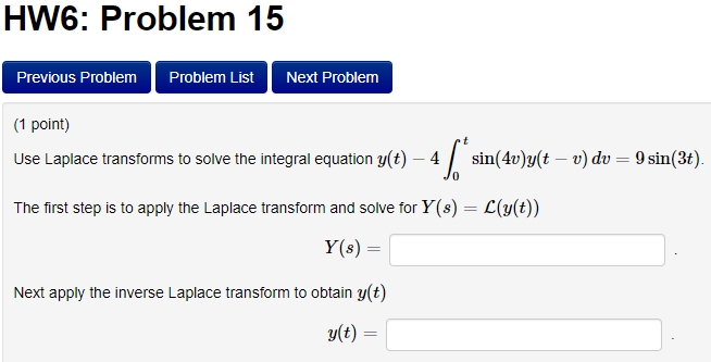Solved HW6: Problem 15 Previous Problem Problem List Next | Chegg.com