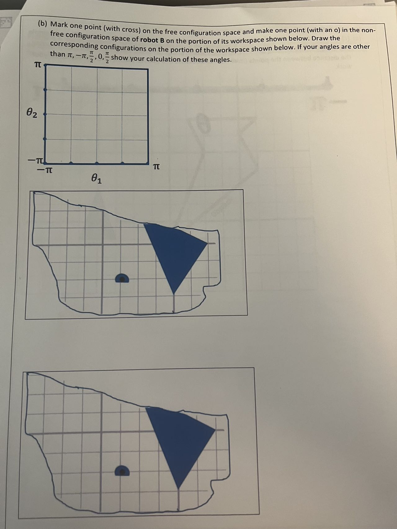 Solved Problem 3: configuration space Consider the workspace | Chegg.com