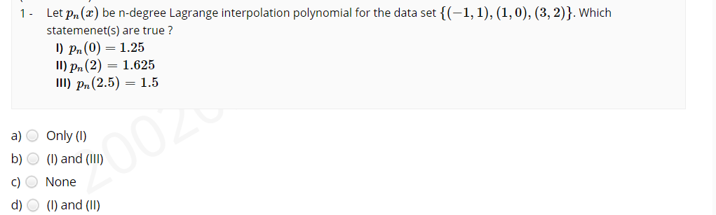 1 - Let pn(x) be n-degree Lagrange interpolation | Chegg.com
