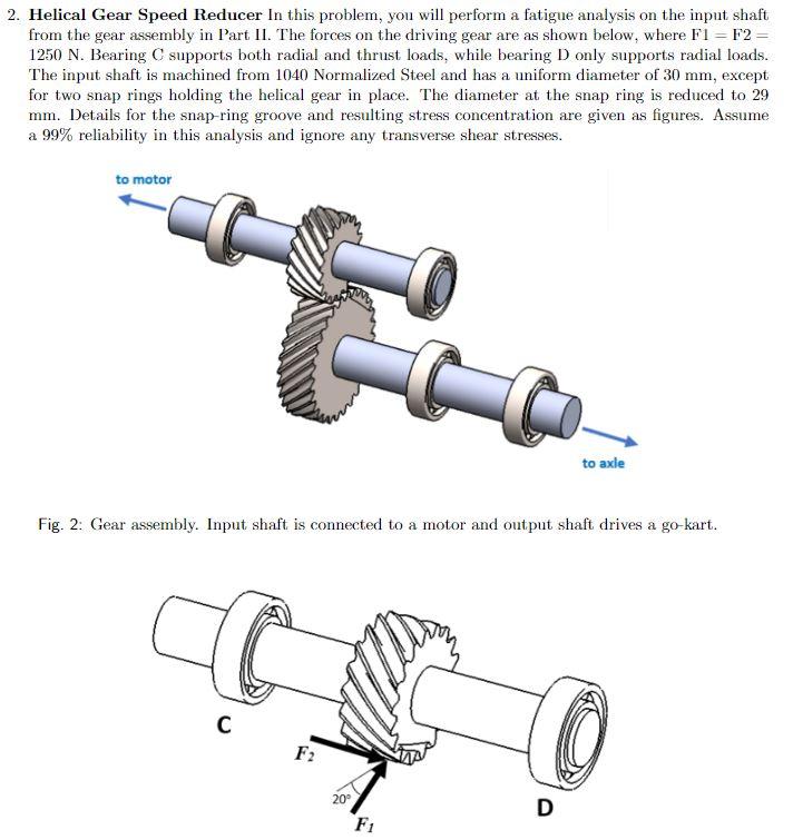 Helical Gear Speed Reducer In this problem, you will | Chegg.com