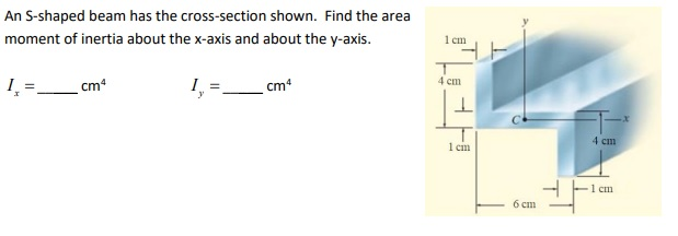 Solved An S-shaped beam has the cross-section shown. Find | Chegg.com